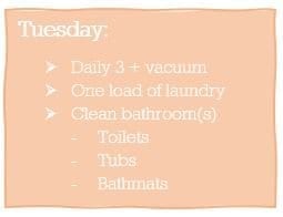 Daily Cleaning Schedule - the best way to clean! - The Caffeinated Mom